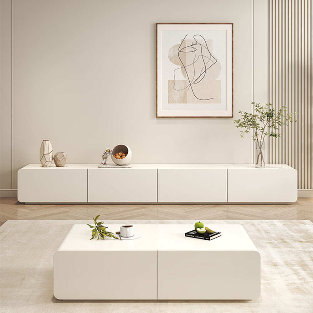 Aurora Craft Minimalist EO Grade TV Stand Coffee Table Set 2 - Piece ...