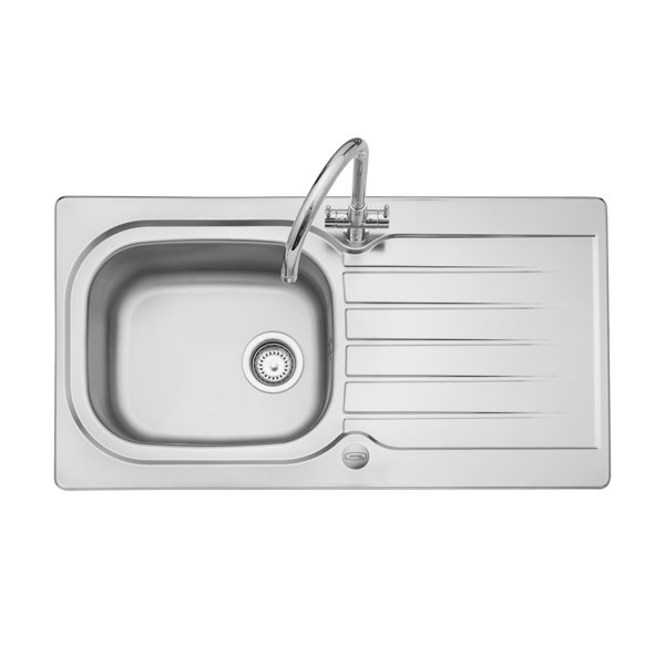 Leisure Sinks & Taps Eaton 950 x 508mm single bowl sink - reversible 0 ...