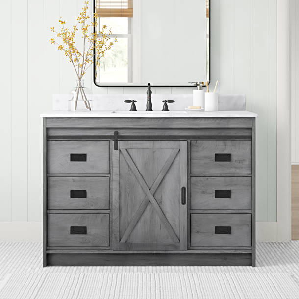 Tile & Top Dolly 48" Single Bathroom Vanity Base Only & Reviews | Wayfair