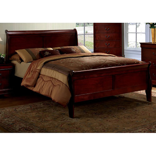 Queen Size Wood Sleigh Beds You'll Love | Wayfair