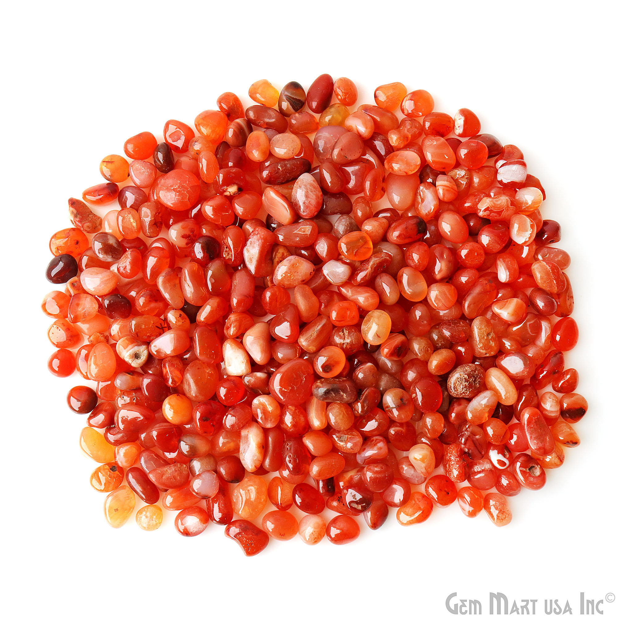 GemMartUSA Carnelian Tumbled Stone, Gemstone Reiki Healing Stones, Home ...