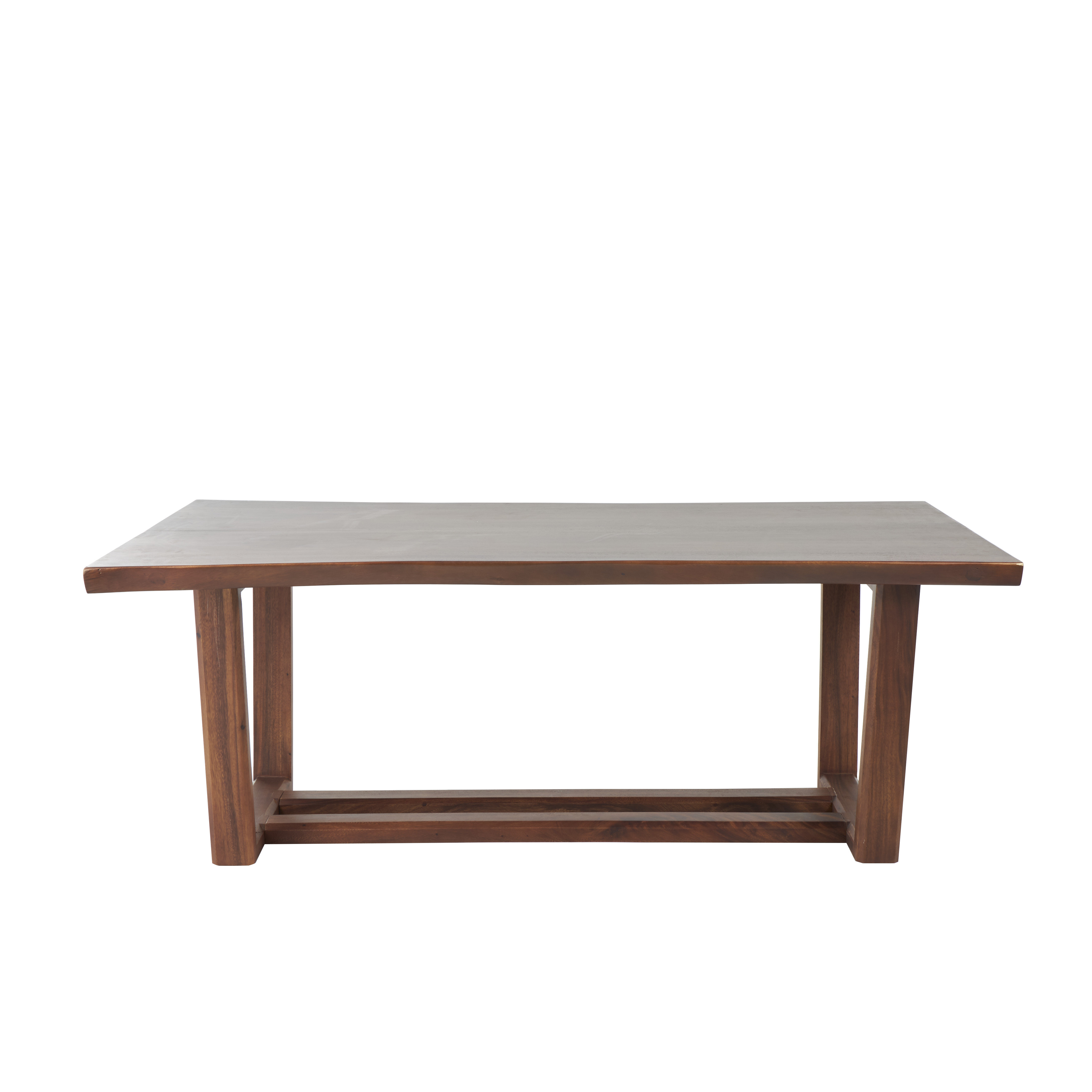 Millwood Pines Cole And Grey Wood Modern Live Edge Dining Table | Wayfair