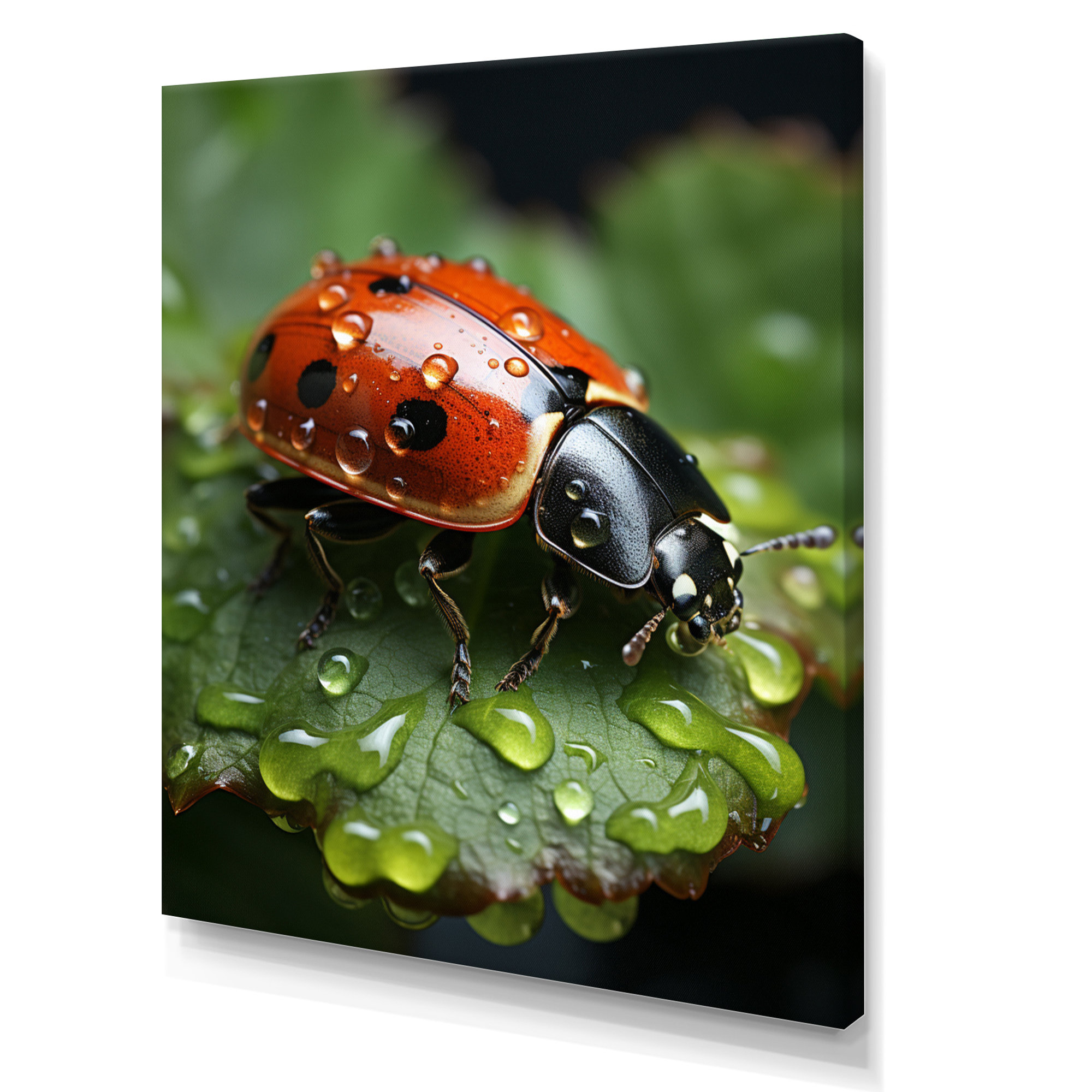 Latitude Run® Kynslie Animal Ladybug II Framed On Canvas Print | Wayfair