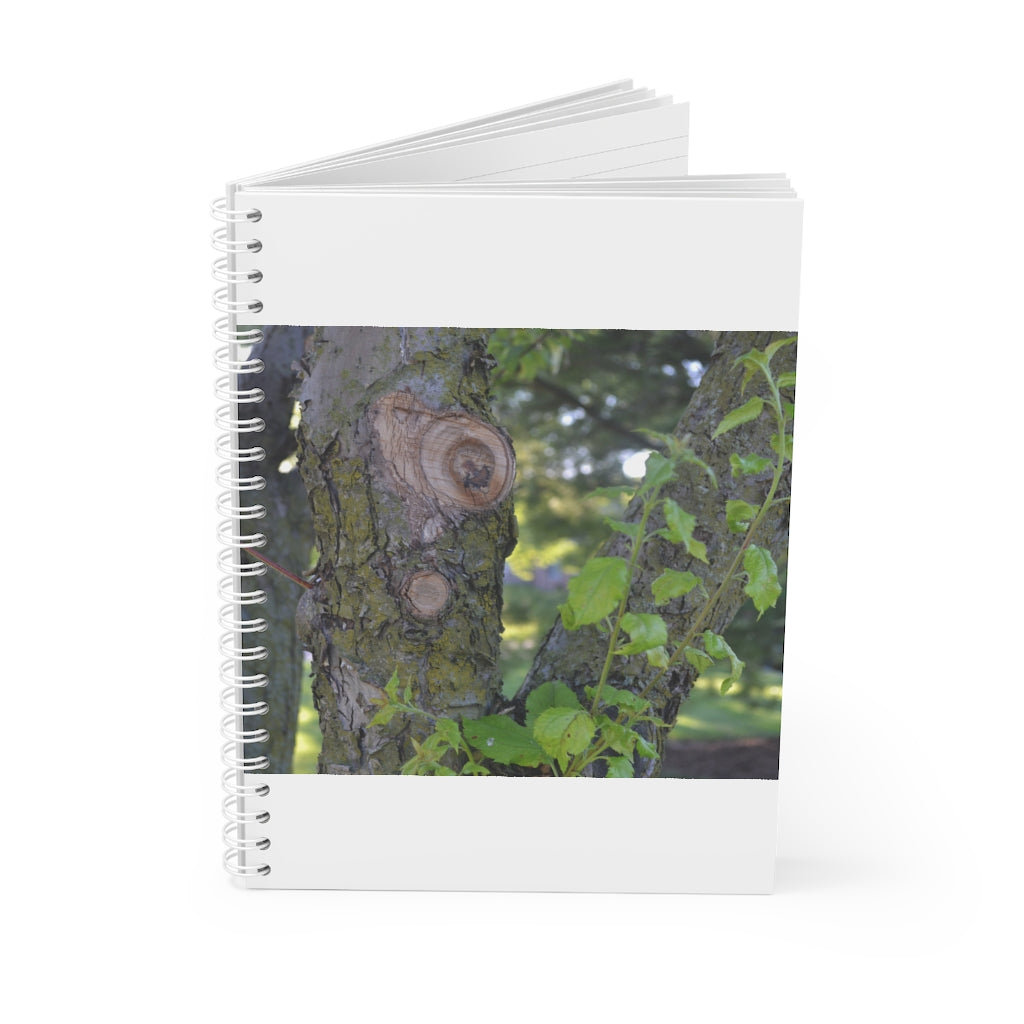 Marick Booster Tree Stump And Green Leaves Spiral Notebook | Wayfair