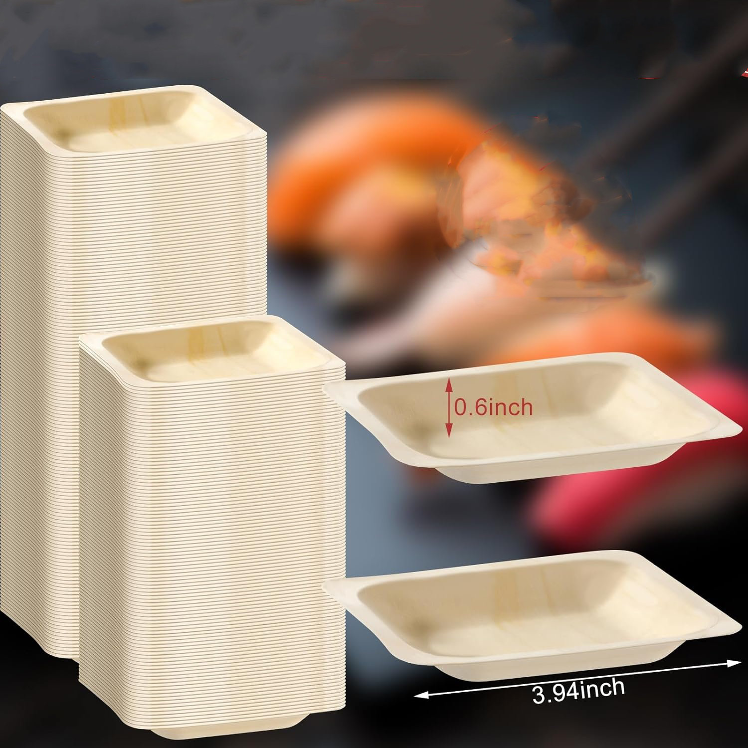REFISM 600 Pcs Disposable Square Snacks Bowls | Wayfair