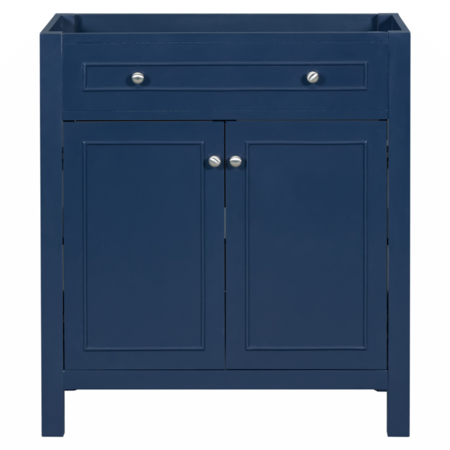 Myhomekeepers 29.4'' Single Bathroom Vanity Base Only in Blue | Wayfair