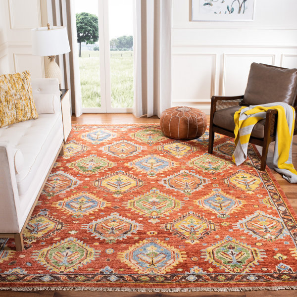 Loon Peak® Wellingborough Hand Knotted Wool Southwestern Rug | Wayfair