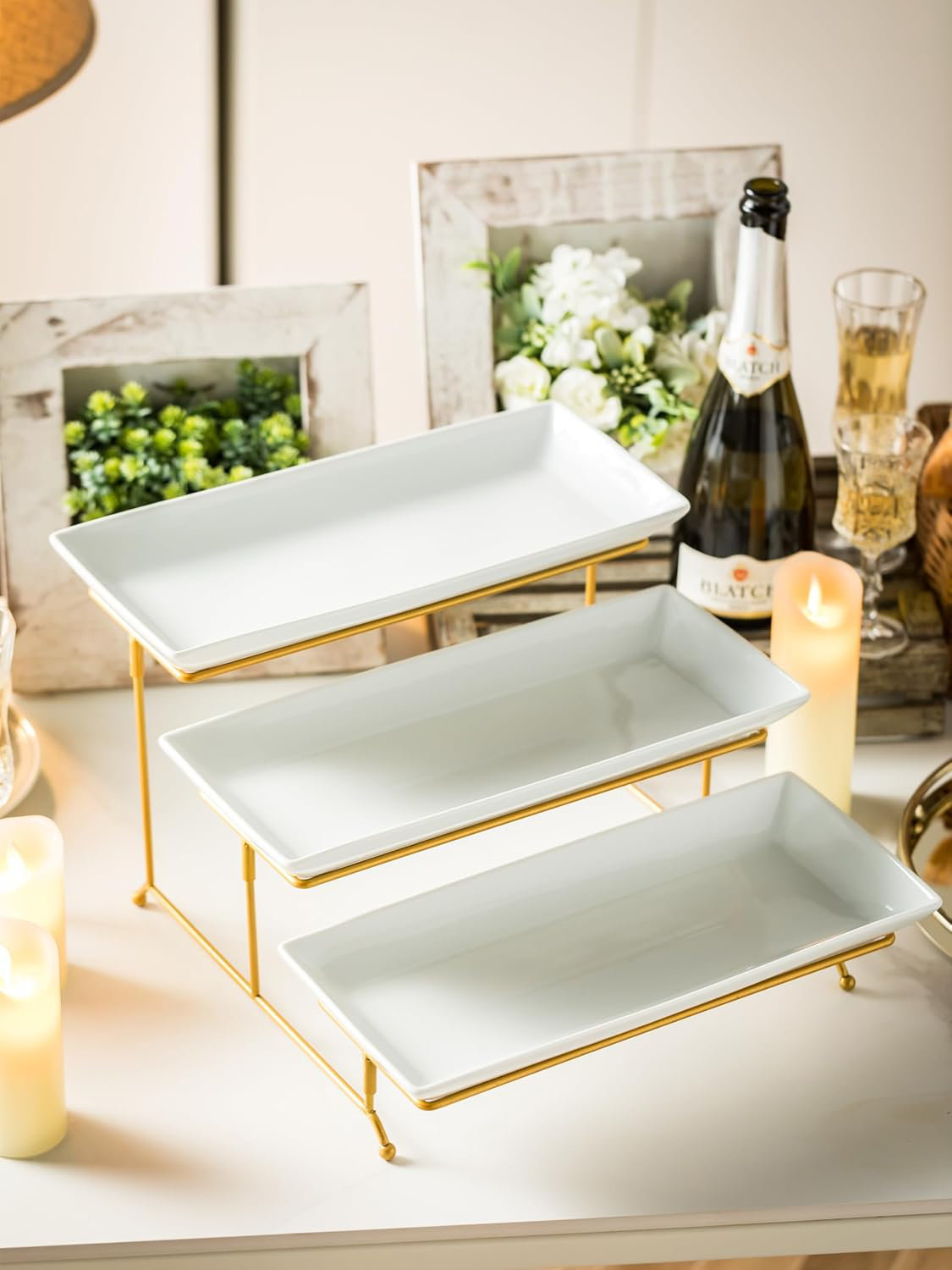 Mercer41 3-tier Collapsible Metal Dessert Stand | Wayfair