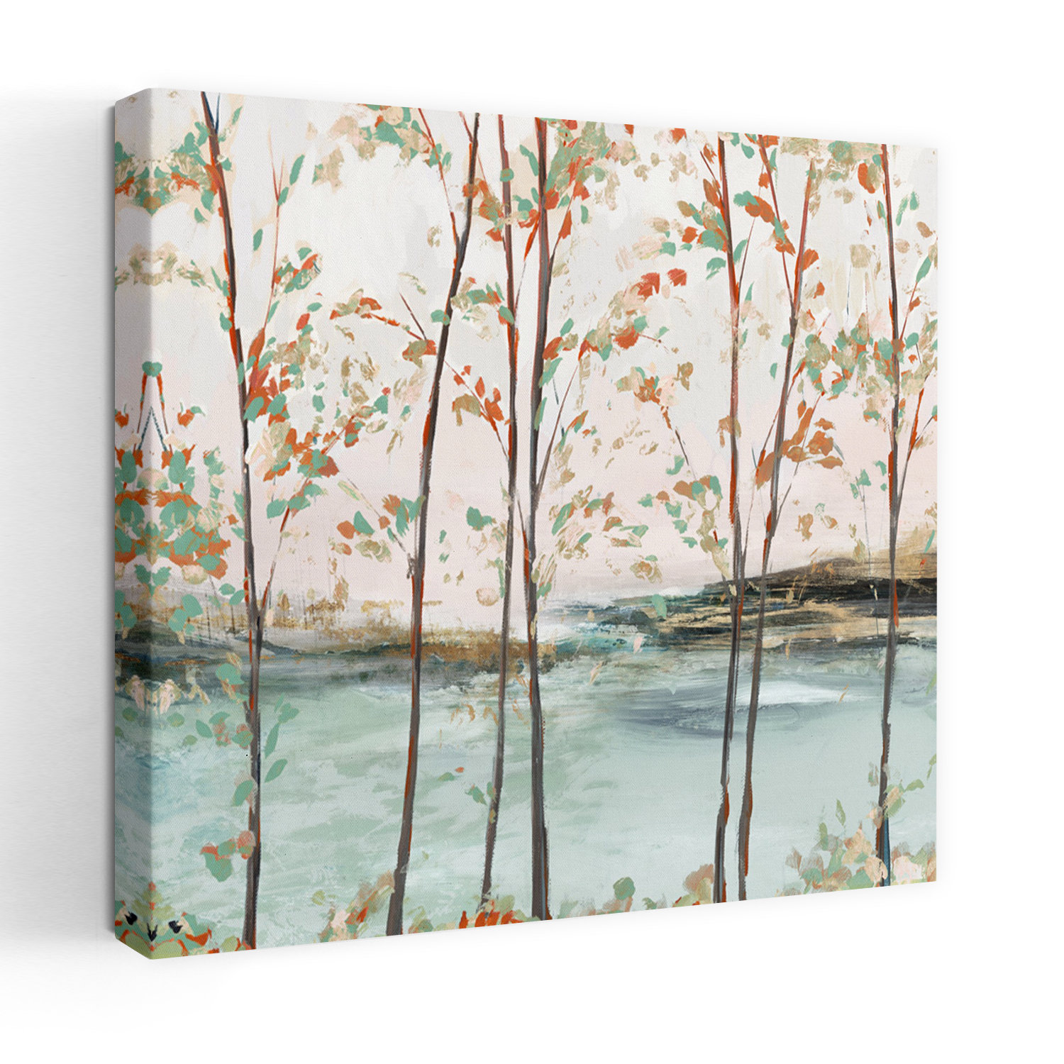 Ophelia & Co. (Ez458-A) Sage Tree Forest Ii Contemporary Nature Art ...
