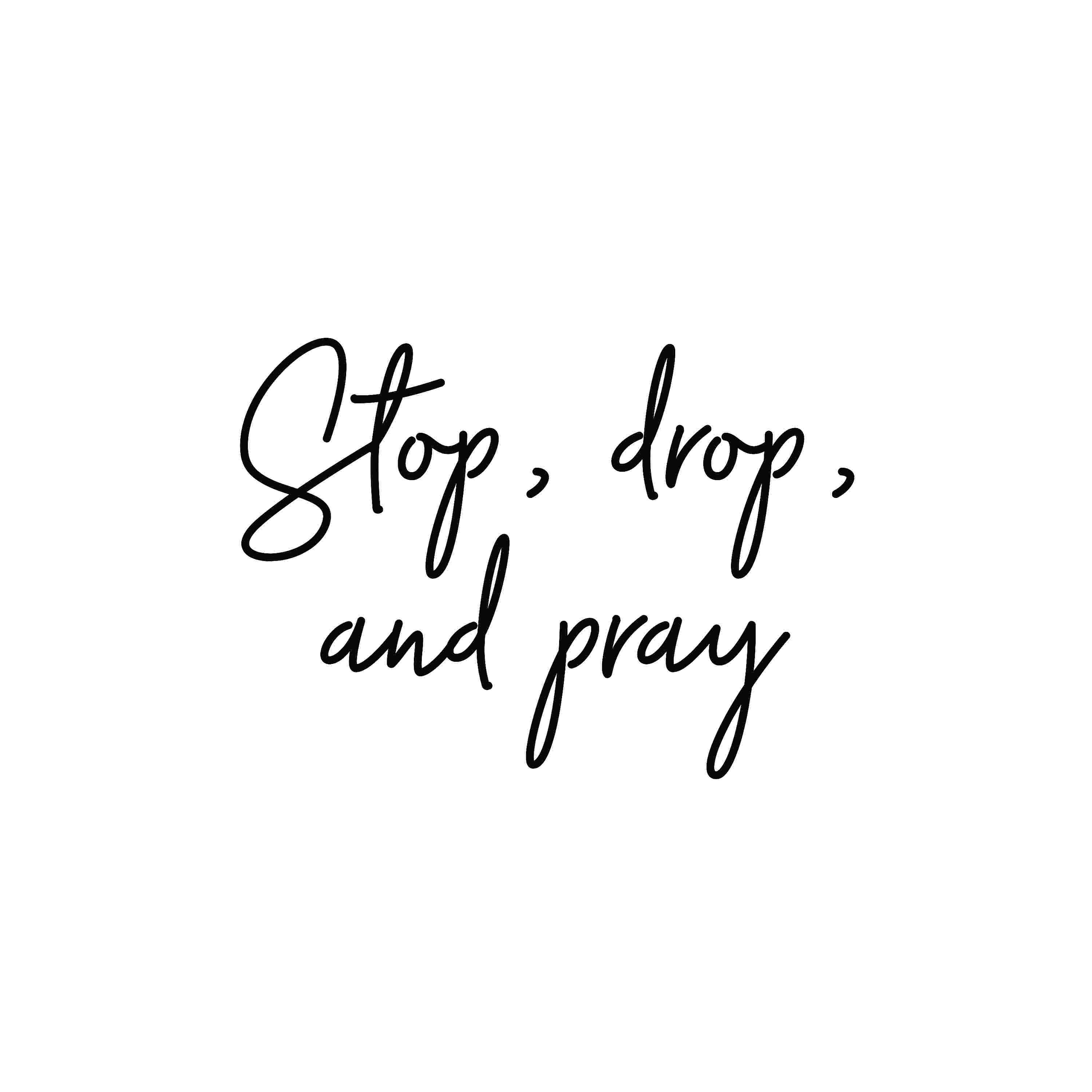 Trinx Stop Drop Pray - Wayfair Canada