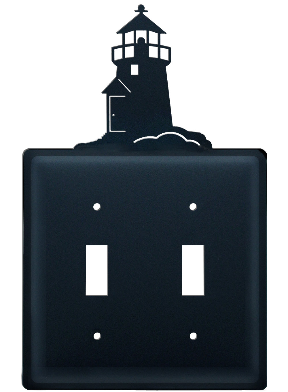 Village Wrought Iron Lighthouse 2-Gang Toggle Light Switch Wall Plate ...