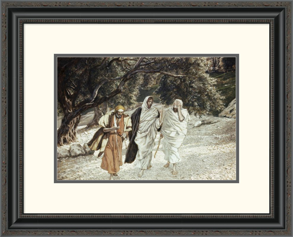Global Gallery 'Disciples on the Road to Emmaus' by James Tissot Framed ...