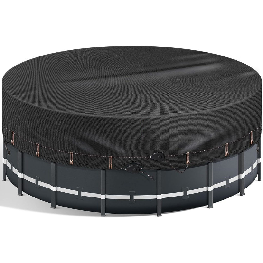 DESIGN SHOP BY SHELL Winter Pool Cover 10FT Round [800D Fabric Tear ...