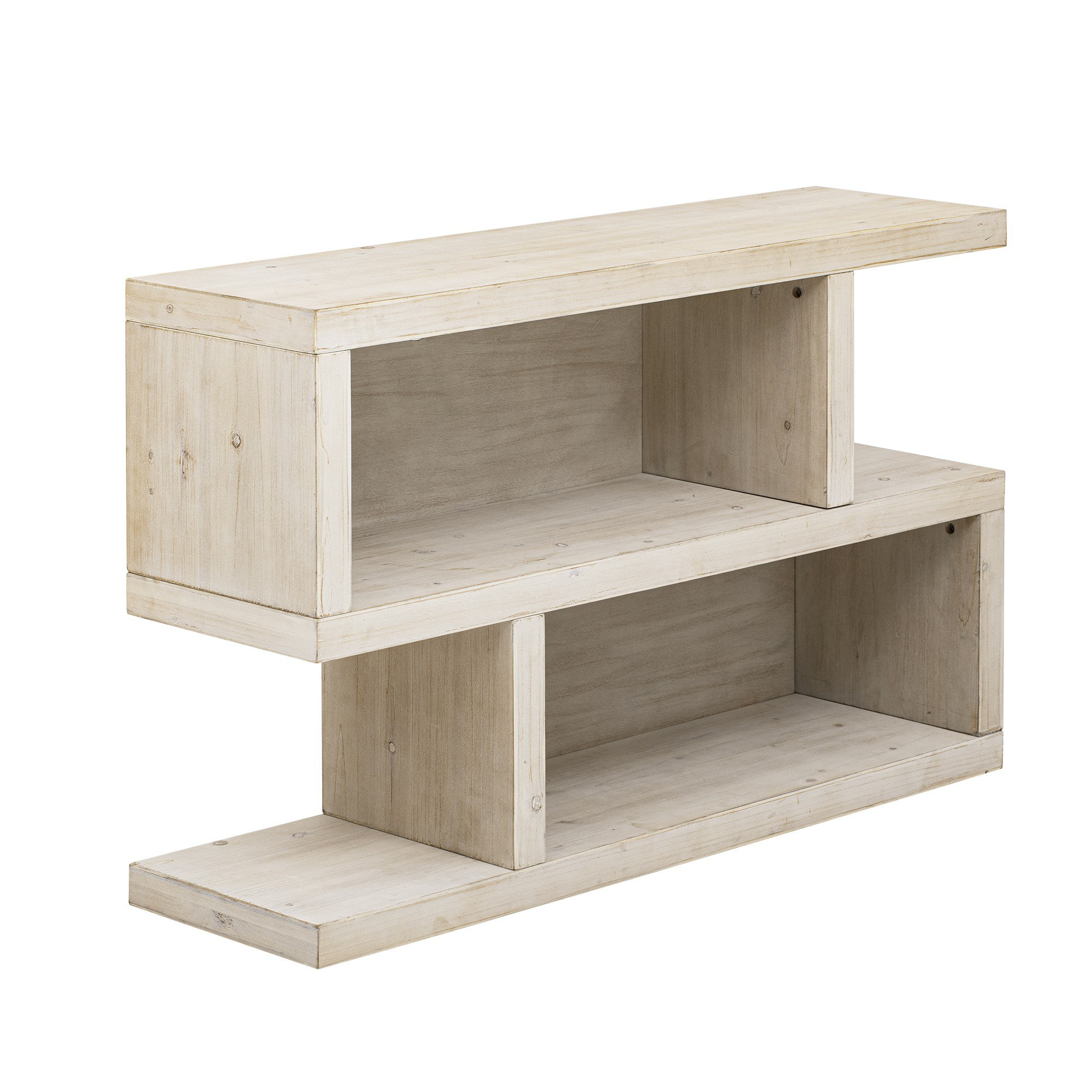 Dakota Fields Open Console Table with Symmetrical 2 Open Shelves | Wayfair