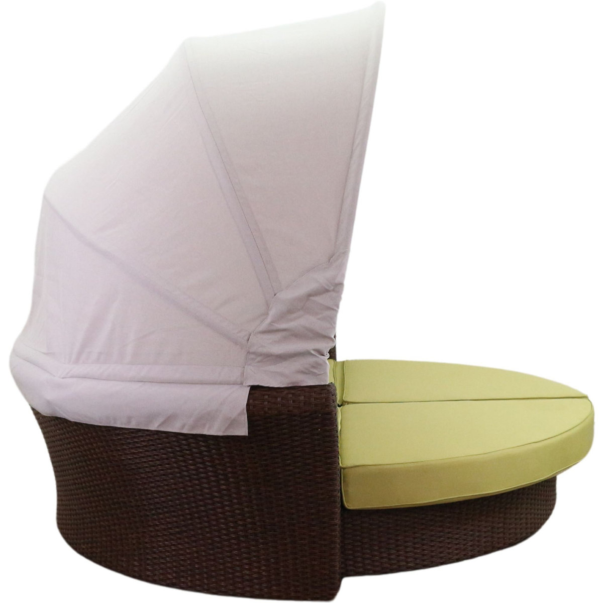 Brayden Studio® Linton Modern Outdoor Expandable Oval Daybed | Wayfair