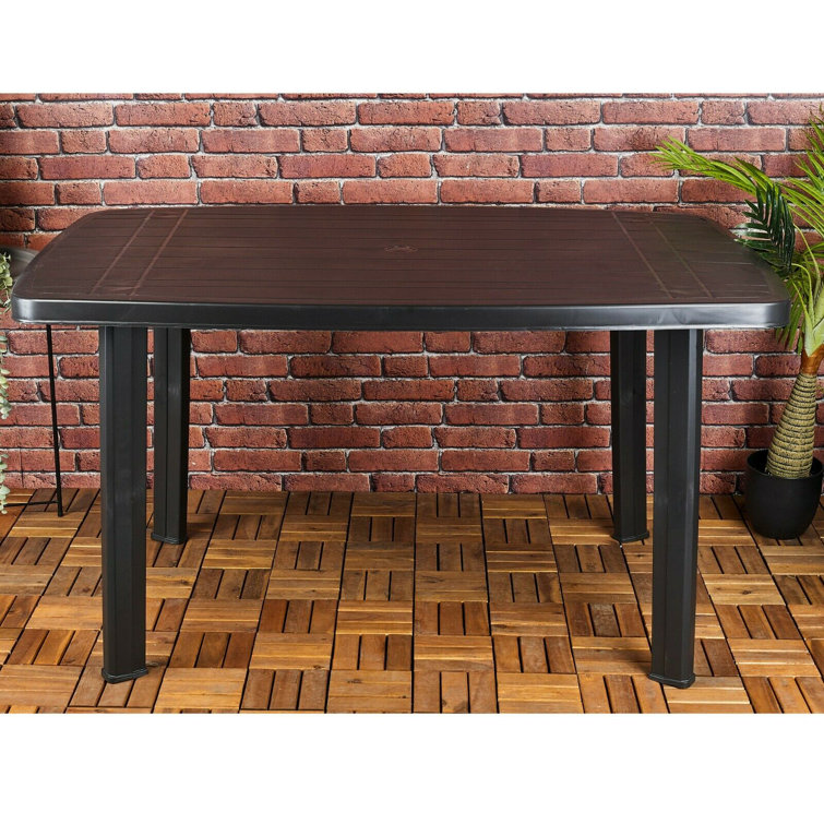 Dakota Fields Ahsaki Plastic Dining Table | Wayfair.co.uk
