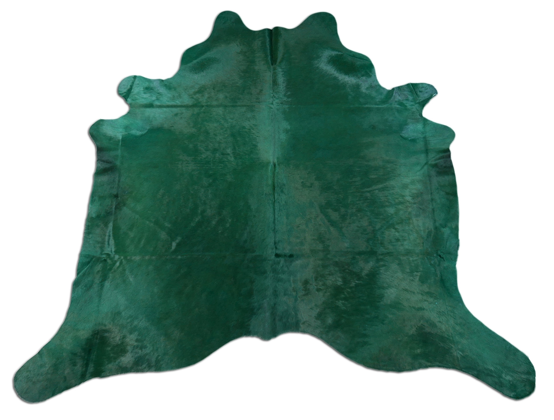 Mercer41 Colmesneil Dyed Emerald Green Hand-Made Cowhide Area Rug ...