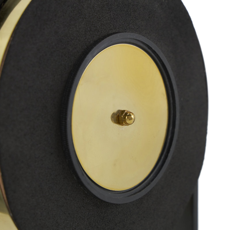 Mercer41 Analog Metal Quartz Movement / Crystal Tabletop Clock in Gold ...