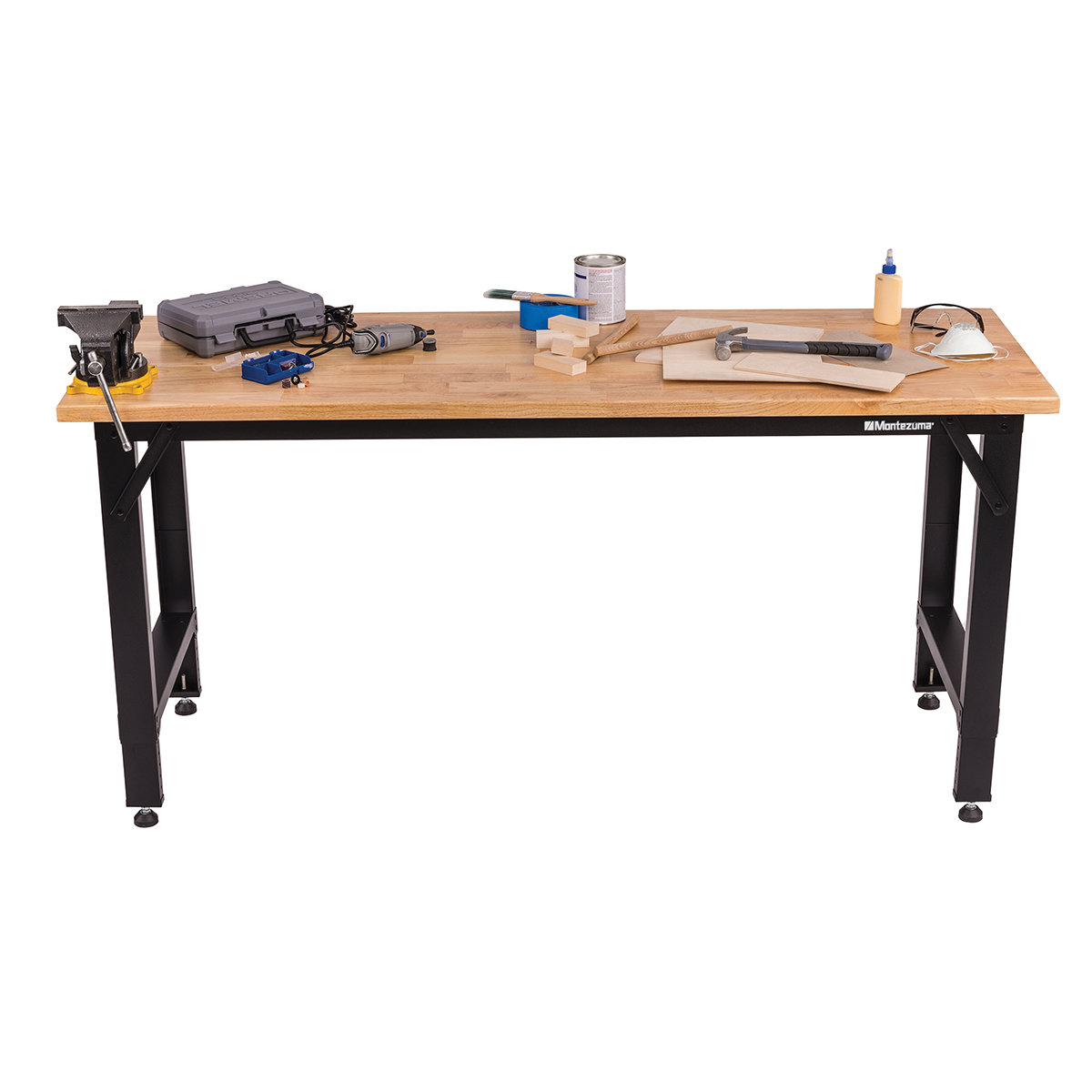 Montezuma Pro Adjustable Height Wood Workbench | Wayfair