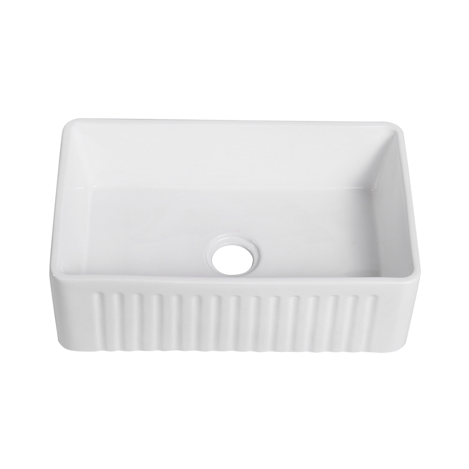 Altair Calabria 30 In. Single Basin Farmhouse Apron Kitchen Sink ...