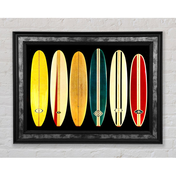 Bright Star Surfboards At The Ready - Single Picture Frame Print ...