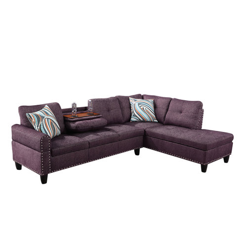 Purple Sectionals You'll Love | Wayfair