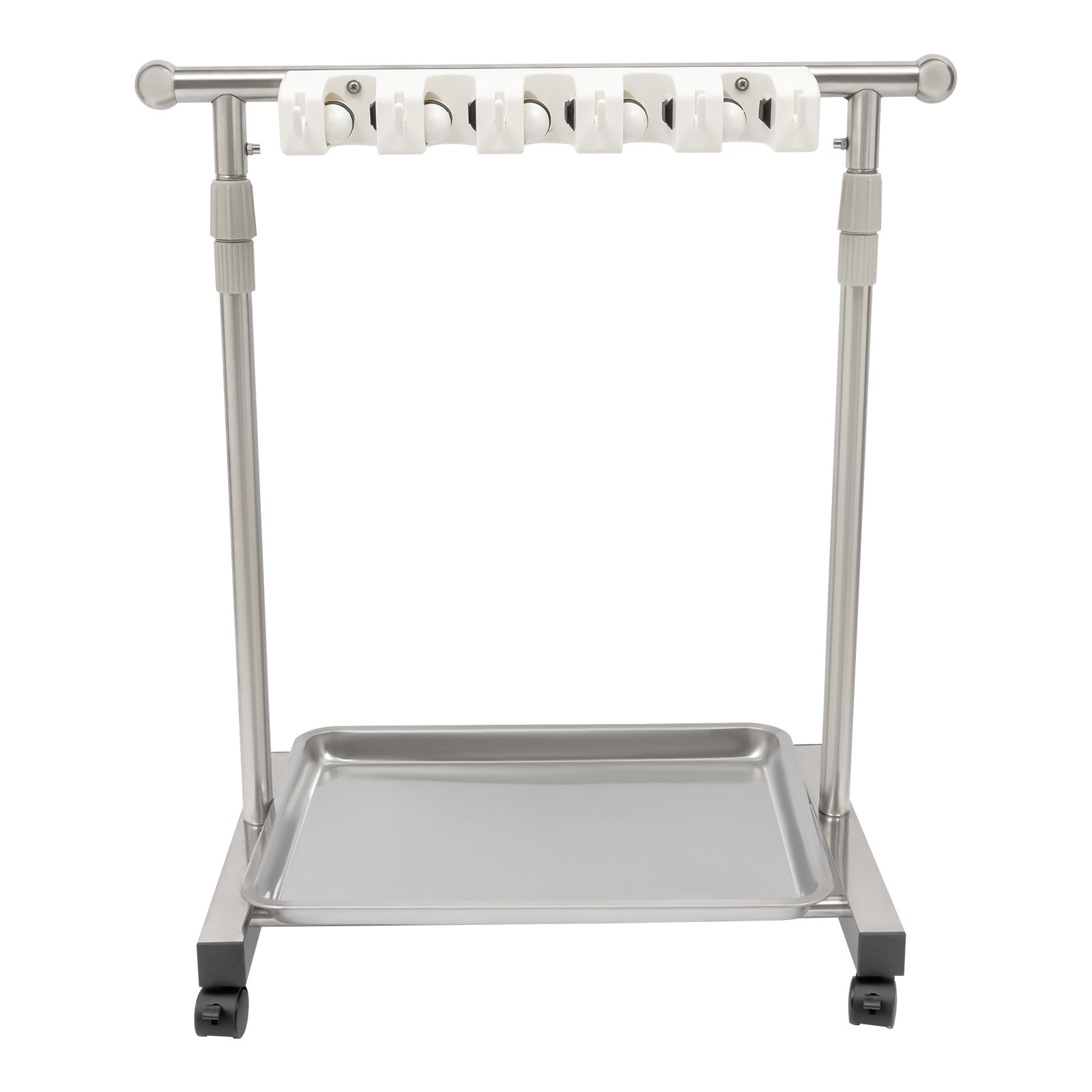 WFX Utility™ Cleaning Supplies Organizer Broom Holder With 4-Wheels ...