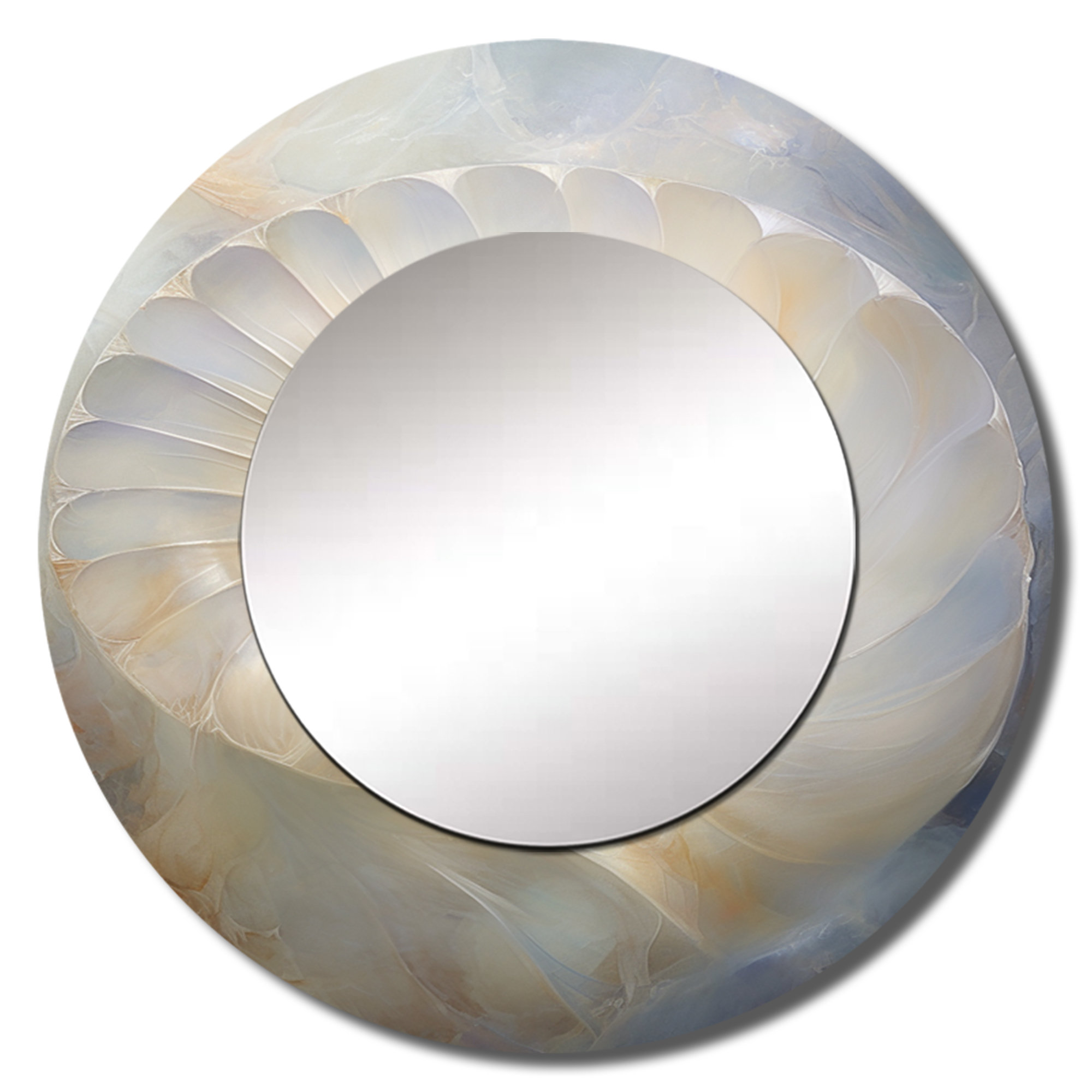Design Art Blue And White Nautilus Pearl Passage I - Nautilus Large ...