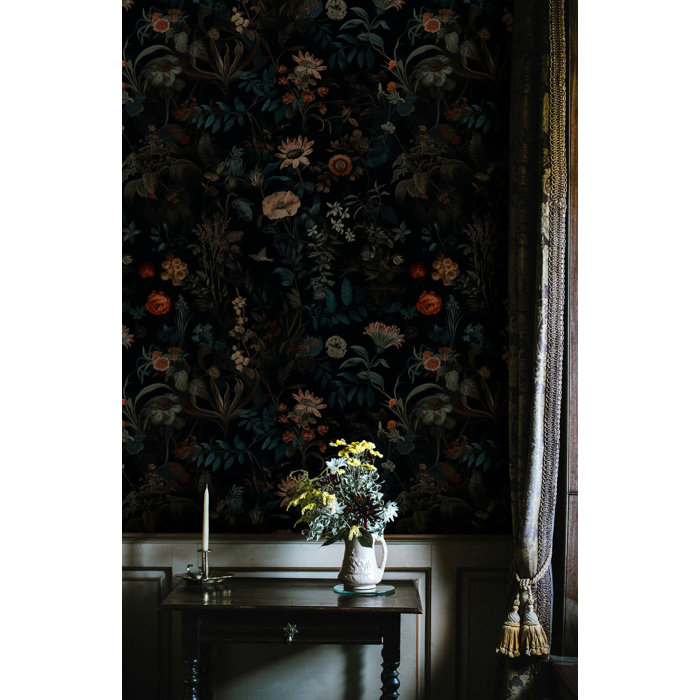 Lark Manor Elegant Botanical Floral Wallpaper Bryelle Peel & Stick ...