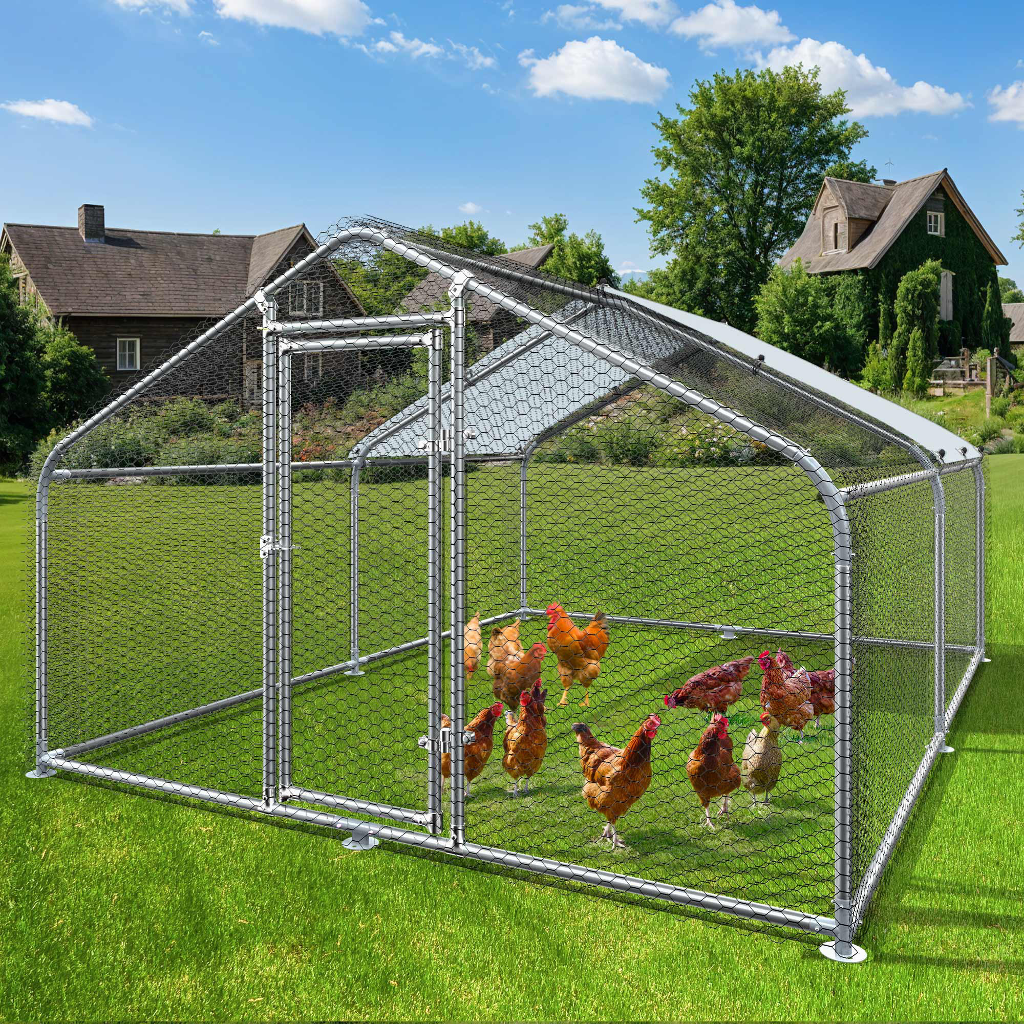Tucker Murphy Pet™ Florentius 124.46 Square Feet Chicken Coop For Up To ...