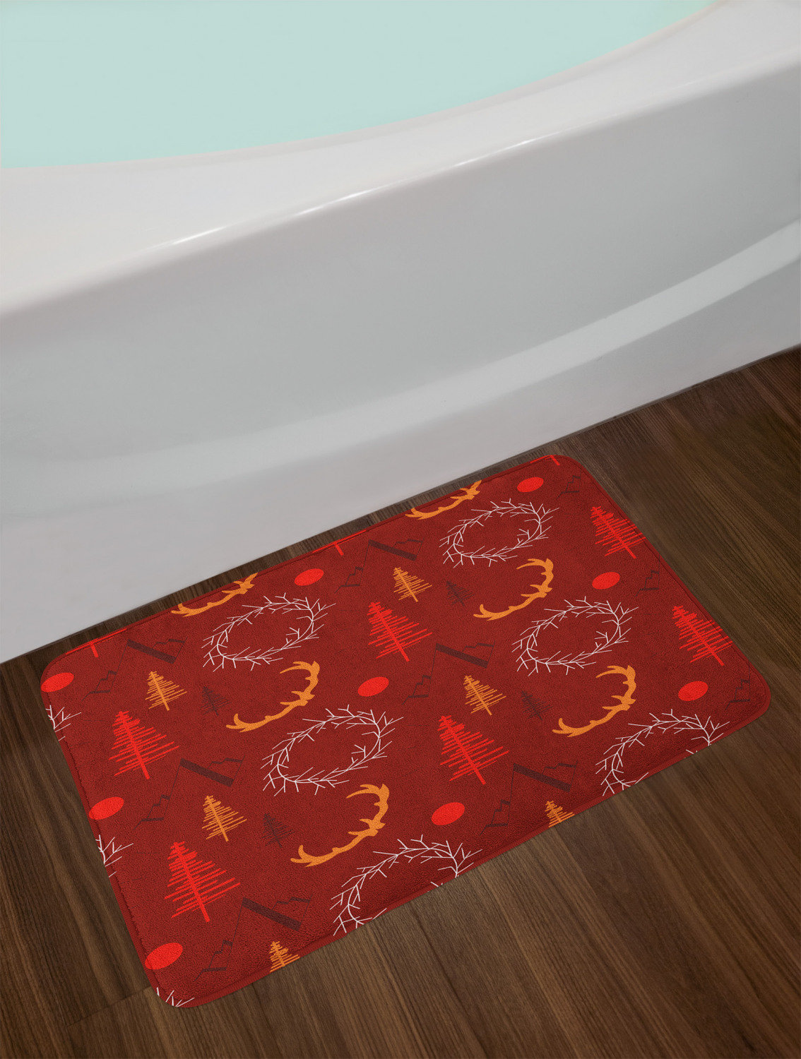 East Urban Home Woodland Bath Rug | Wayfair