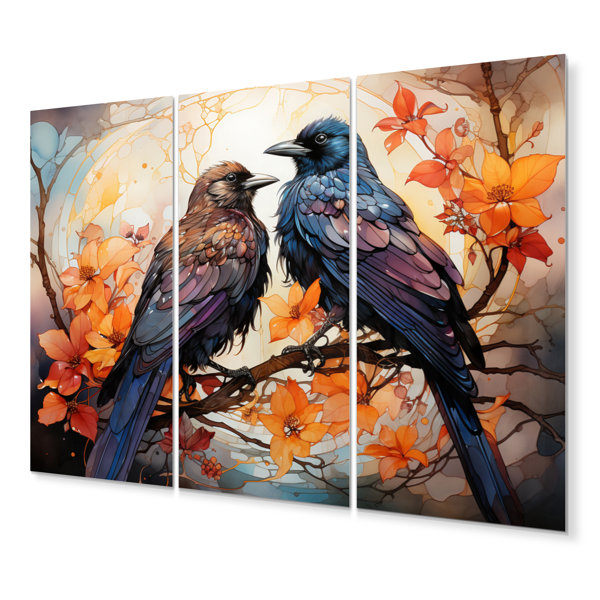 Red Barrel Studio® Crow Regal Renaissance I On Metal 3 Pieces Print ...