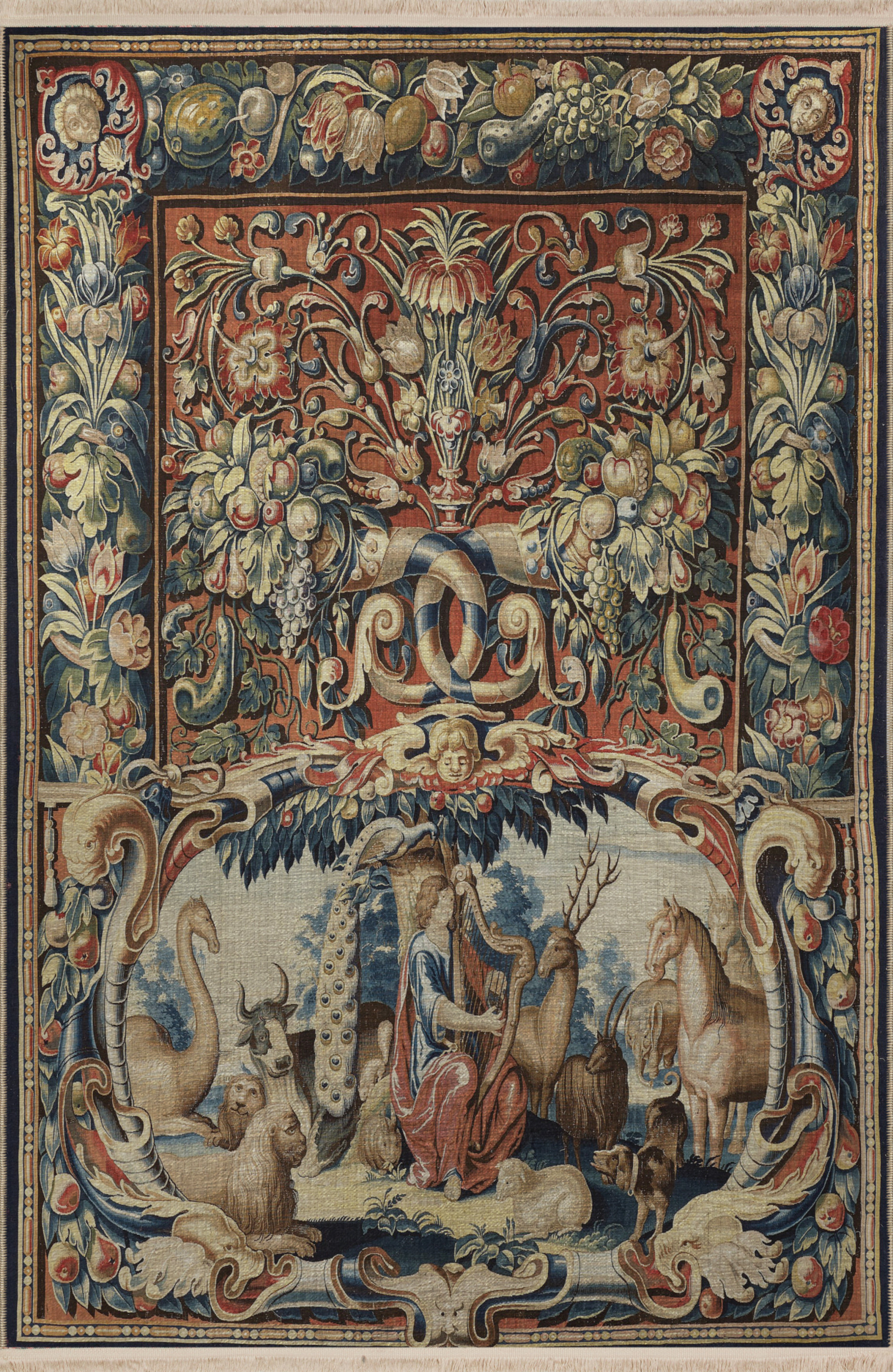 Bungalow Rose Multicolored Tapestry Design Floral and Horse Patterned ...