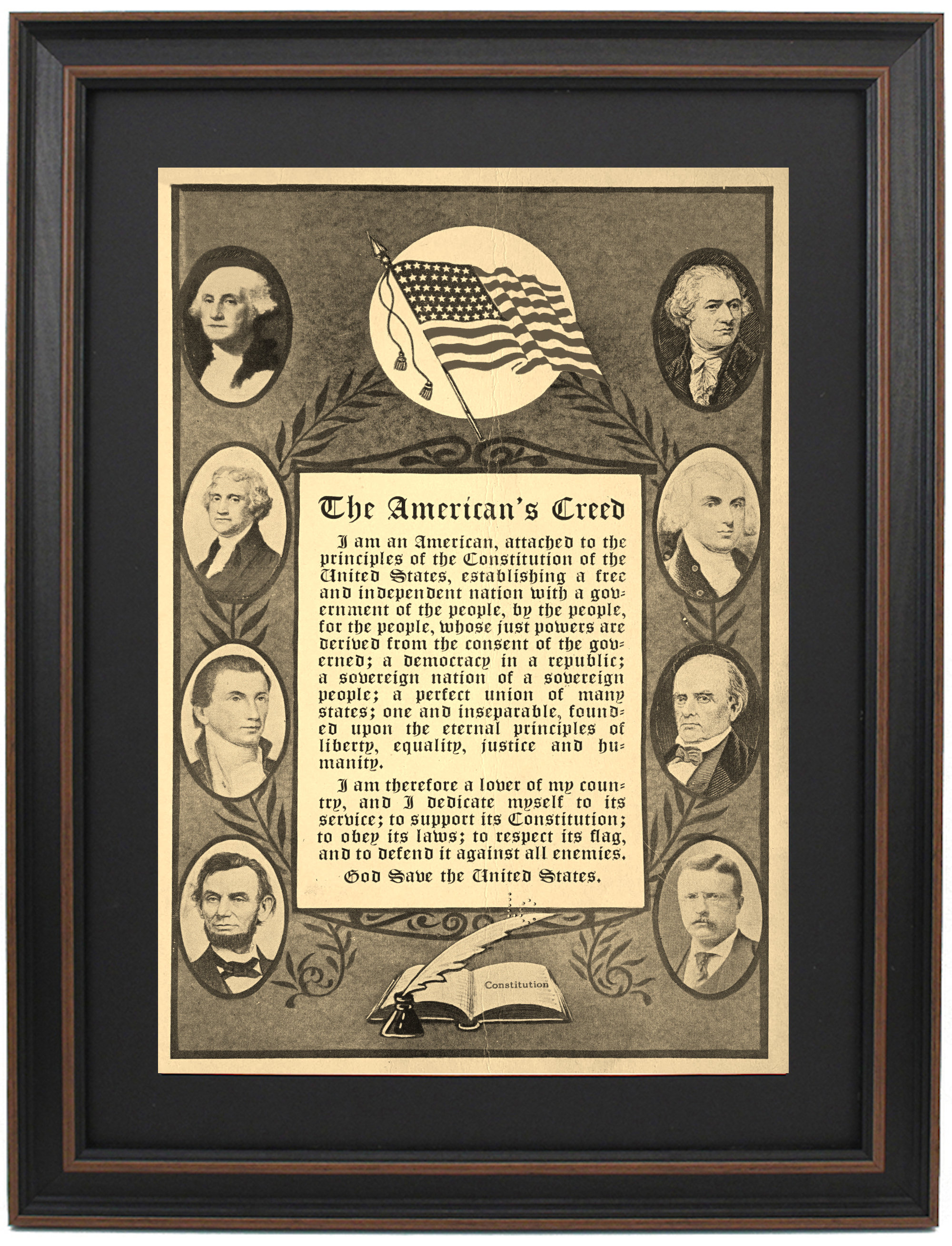 Red Barrel Studio® The American's Creed by William Tyler Page | Framed ...