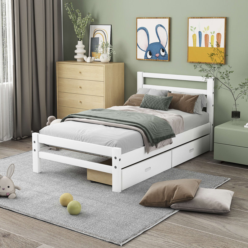 Isabelle & Max™ Bossier Twin Storage Platform Bed | Wayfair