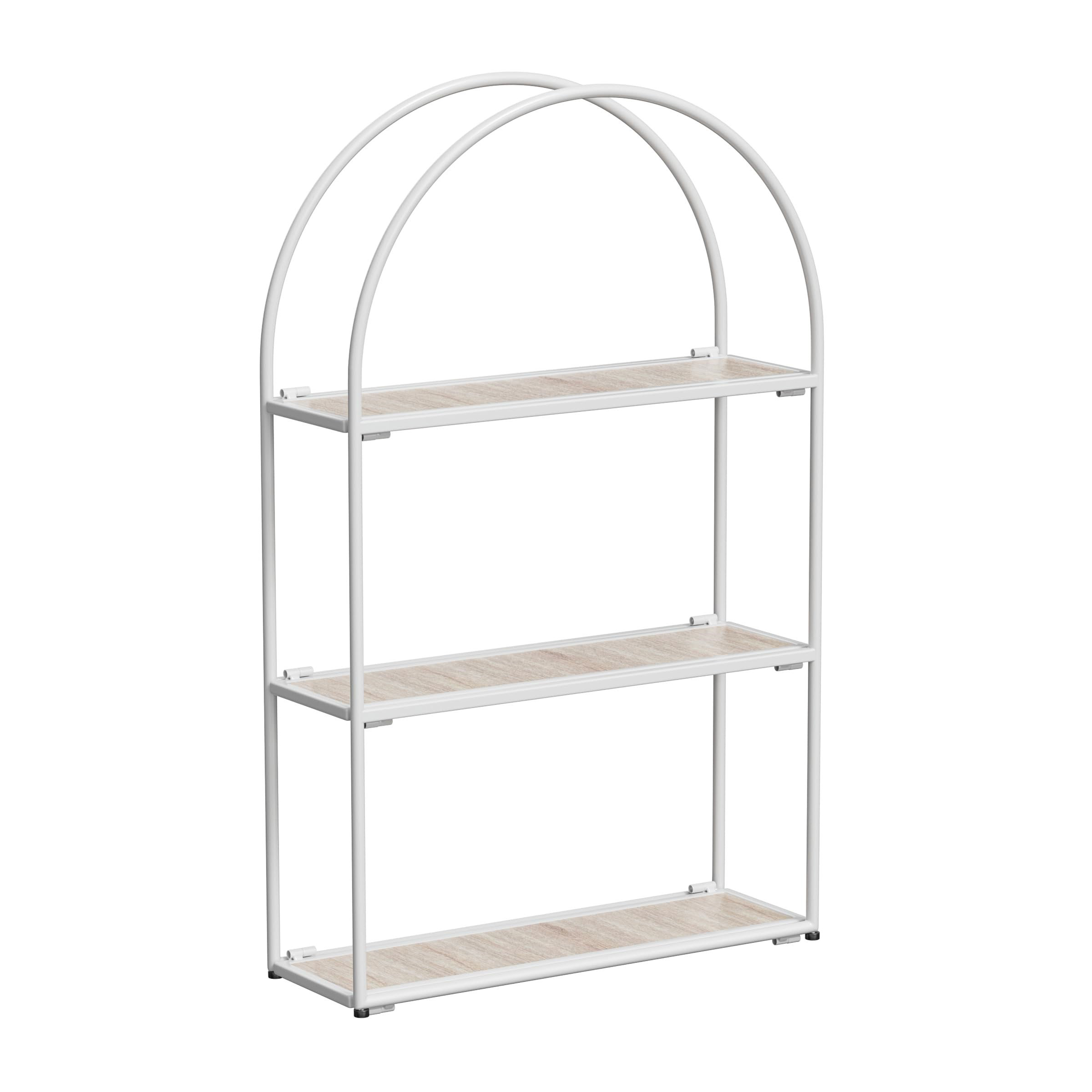 17 Stories 3 Tier Arched Frame Wall Shelf | Wayfair