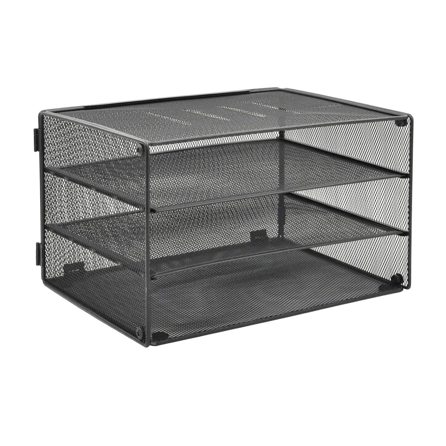 17 Stories 3 Tier Mesh Desk Paper Tray Organizer - Wayfair Canada