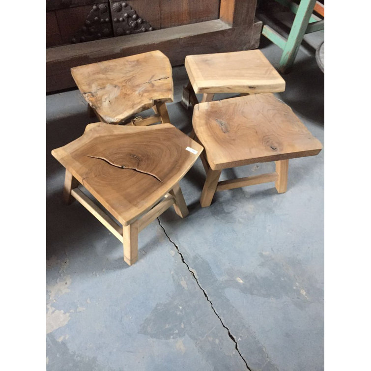 Foundry Select Solid Wood Accent Stool | Wayfair