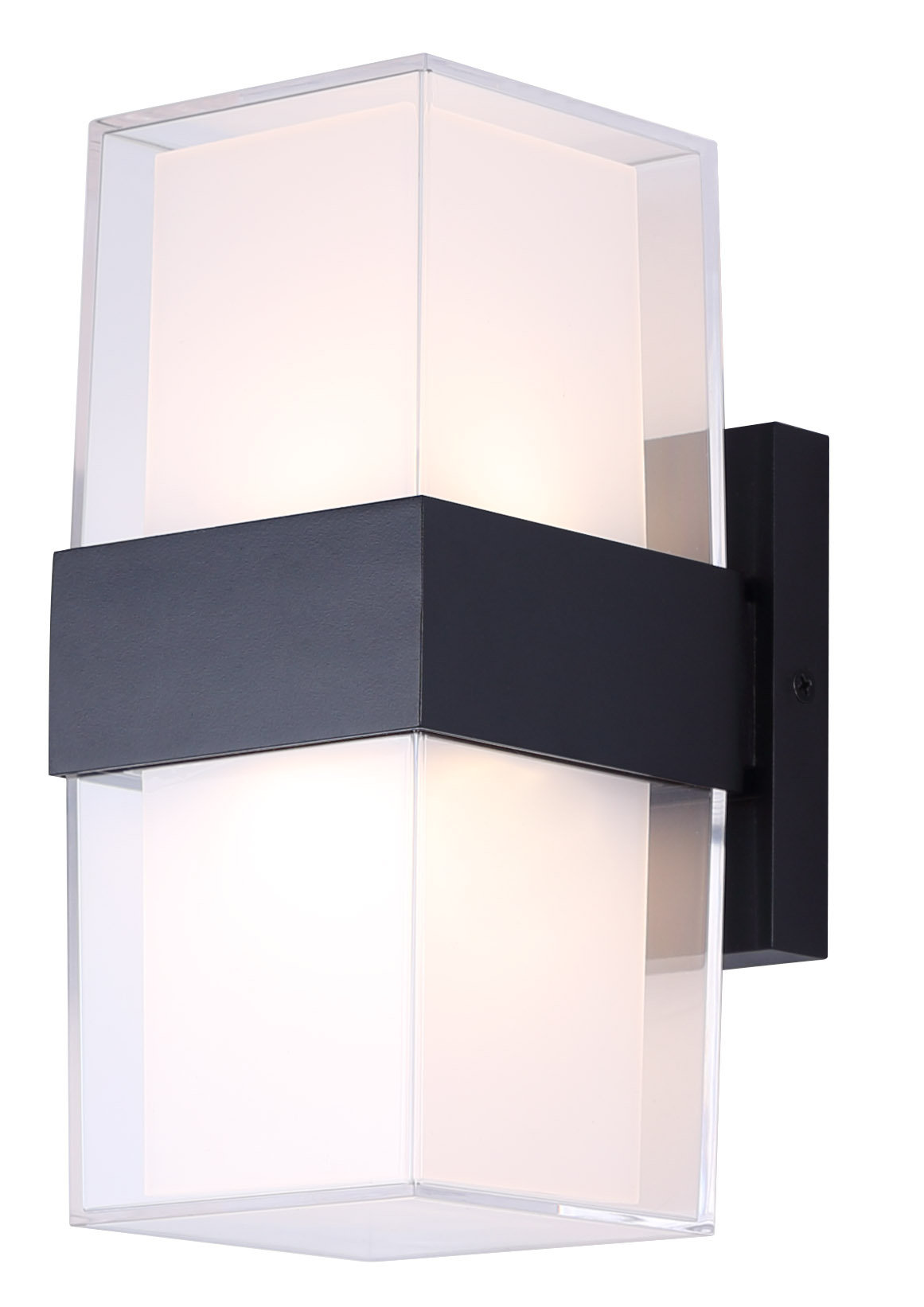 Canarm AXL. LOL676BK LED Integrated Outdoor Lantern Light, Black Finish ...