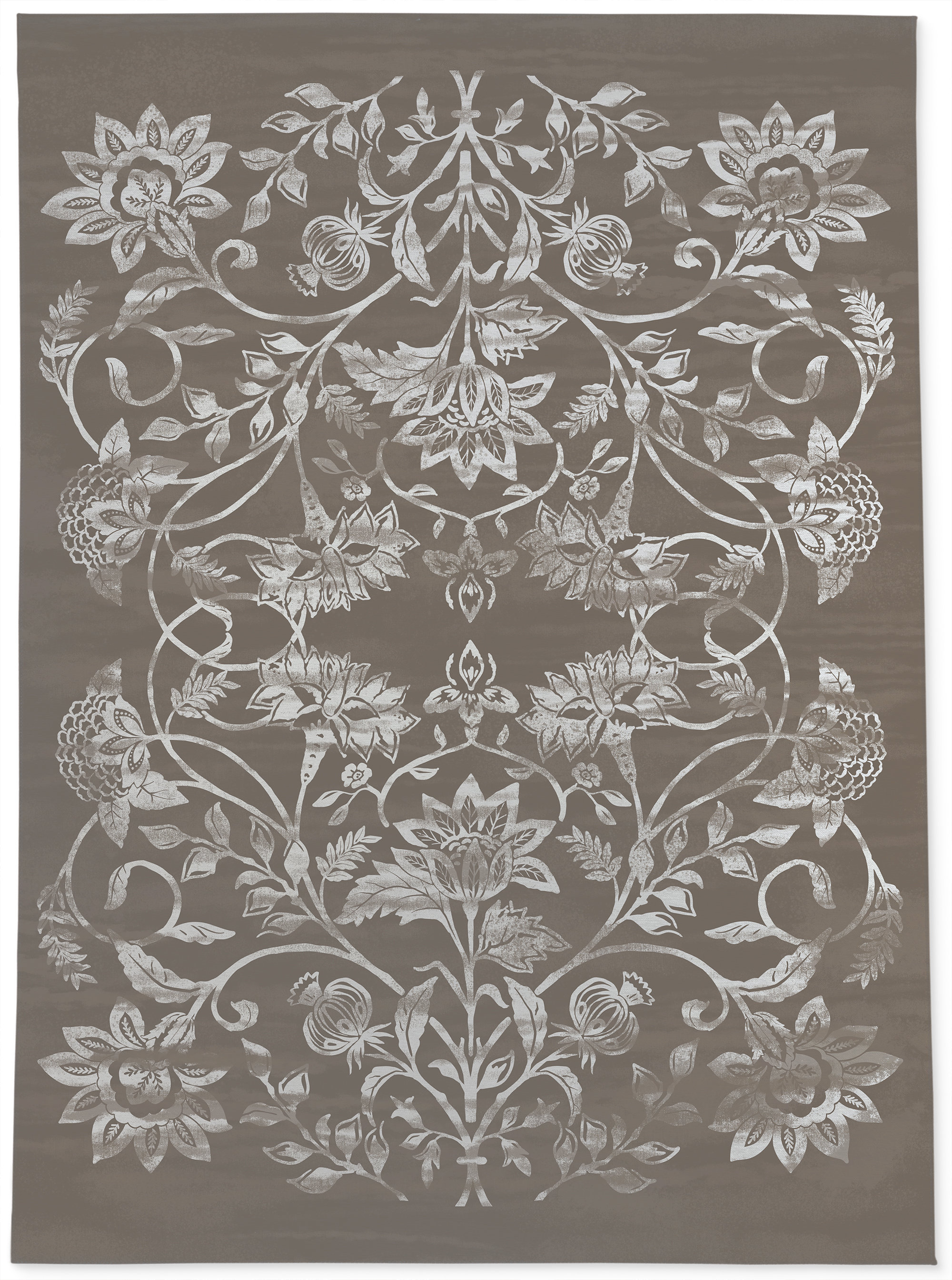 Alcott Hill Rectangle Ballman Floral Machine Woven Polyester Area Rug ...