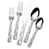 International Silver Checkered Frost Stainless Steel Flatware, 20-Piece ...