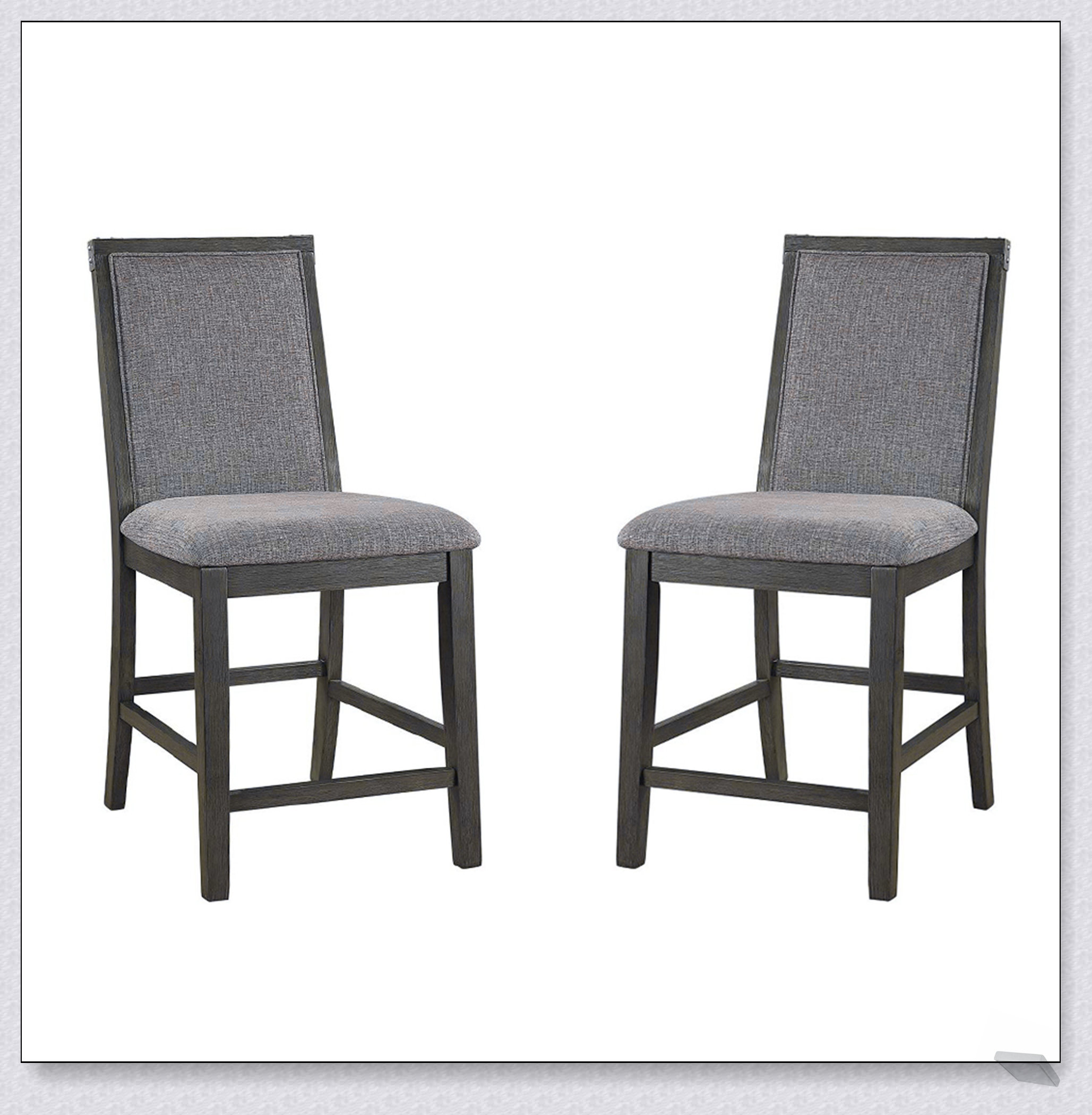 Red Barrel Studio® Set of 2 Counter Height Chairs with Comfortable ...