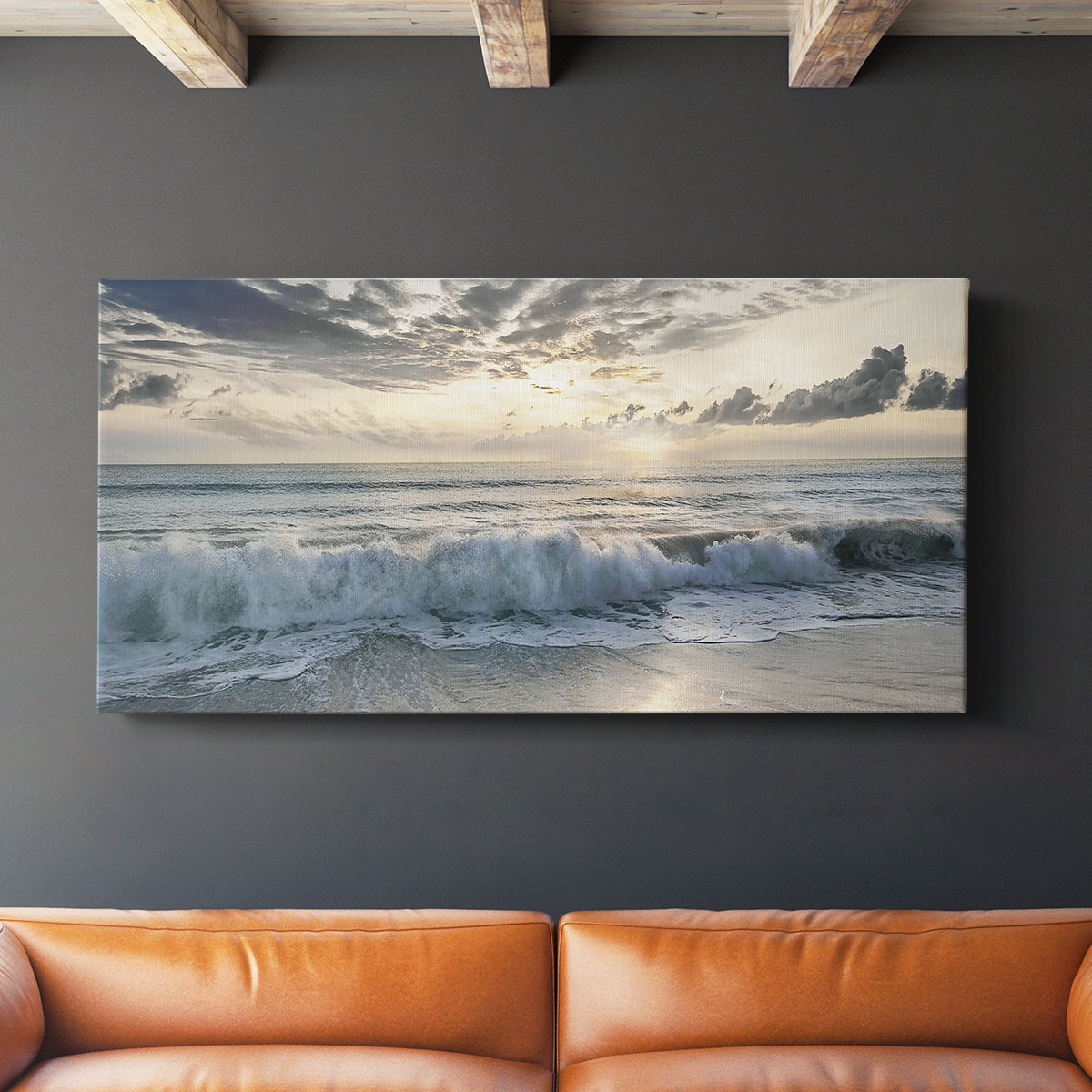 Beachcrest Home™ Soft Tides I- Gallery Wrapped Canvas -Ready to Hang ...