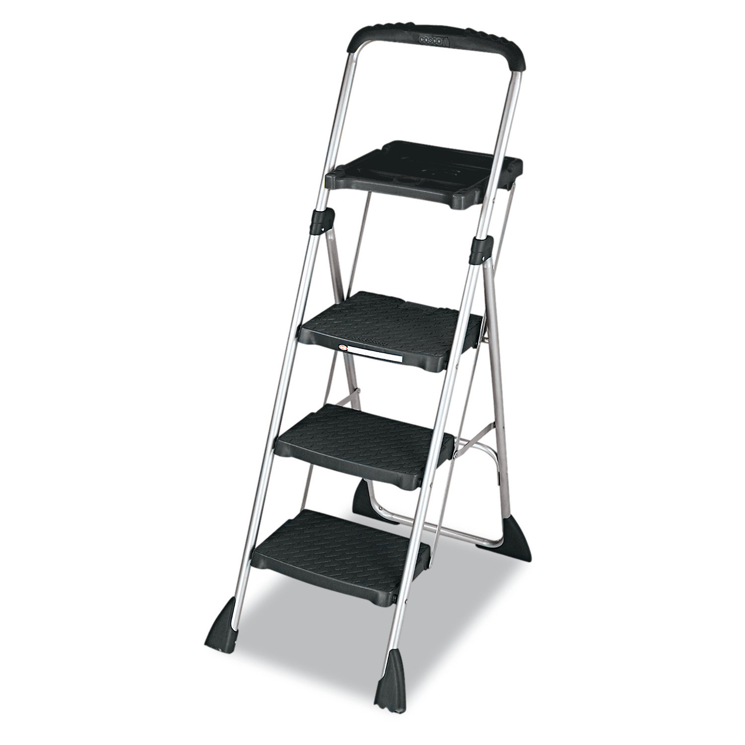 WFX Utility™ 5.08 ft Steel Platform Step Ladder with 225 lb. Load ...