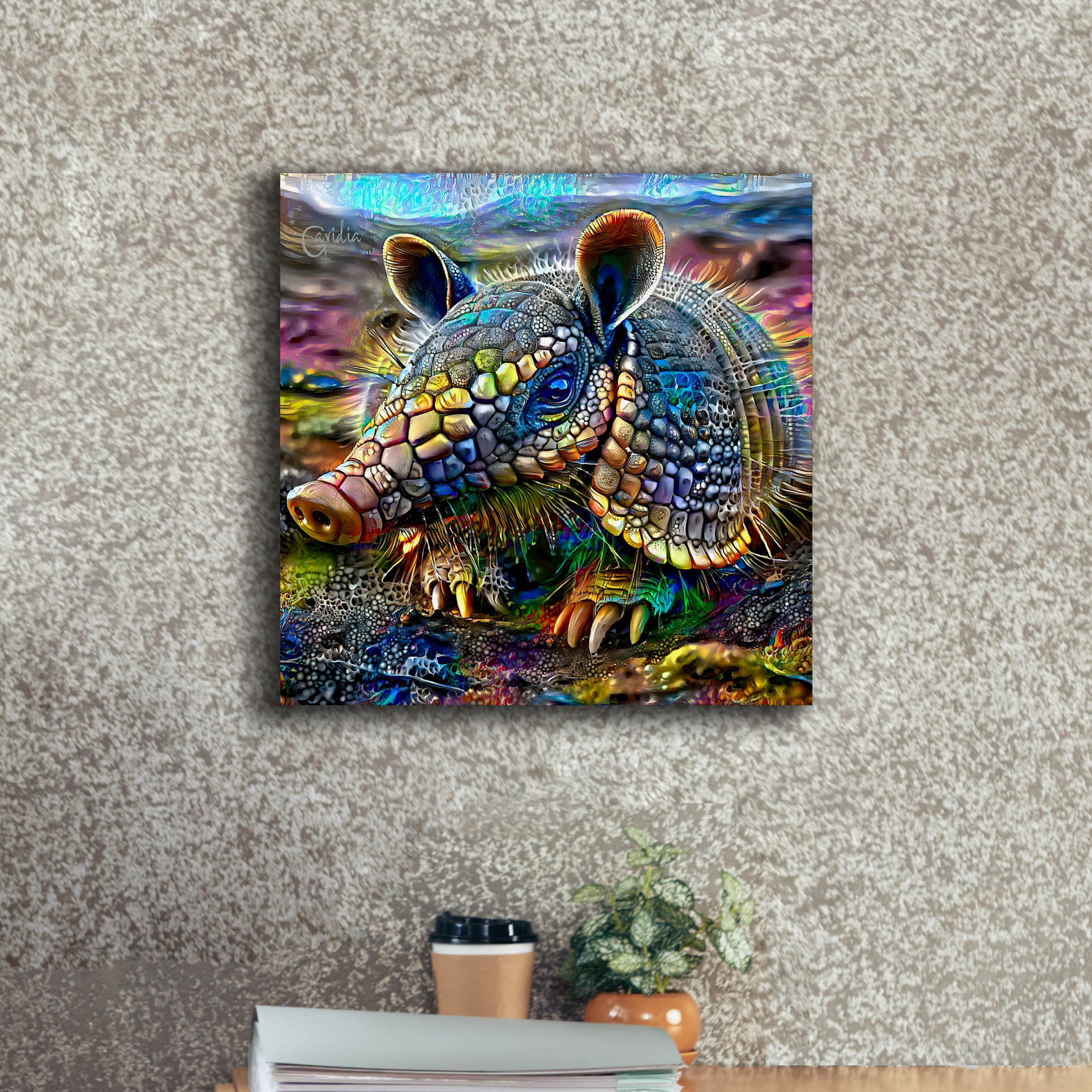 Epic Graffiti 'Armadillo' by Pedro Gavidia Wall Art | Wayfair