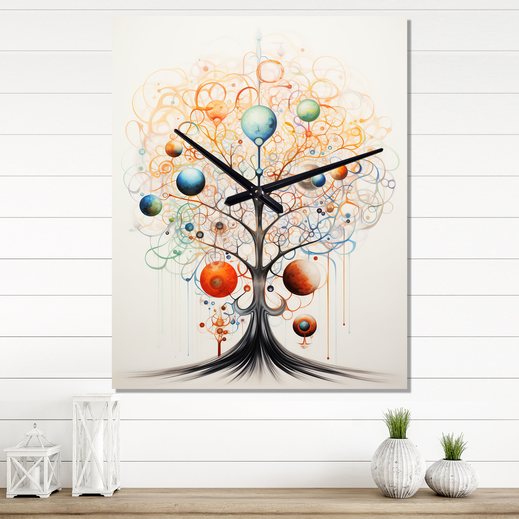 Ivy Bronx Minimal Atomic Tree Abstract Botanical - Landscape Trees ...