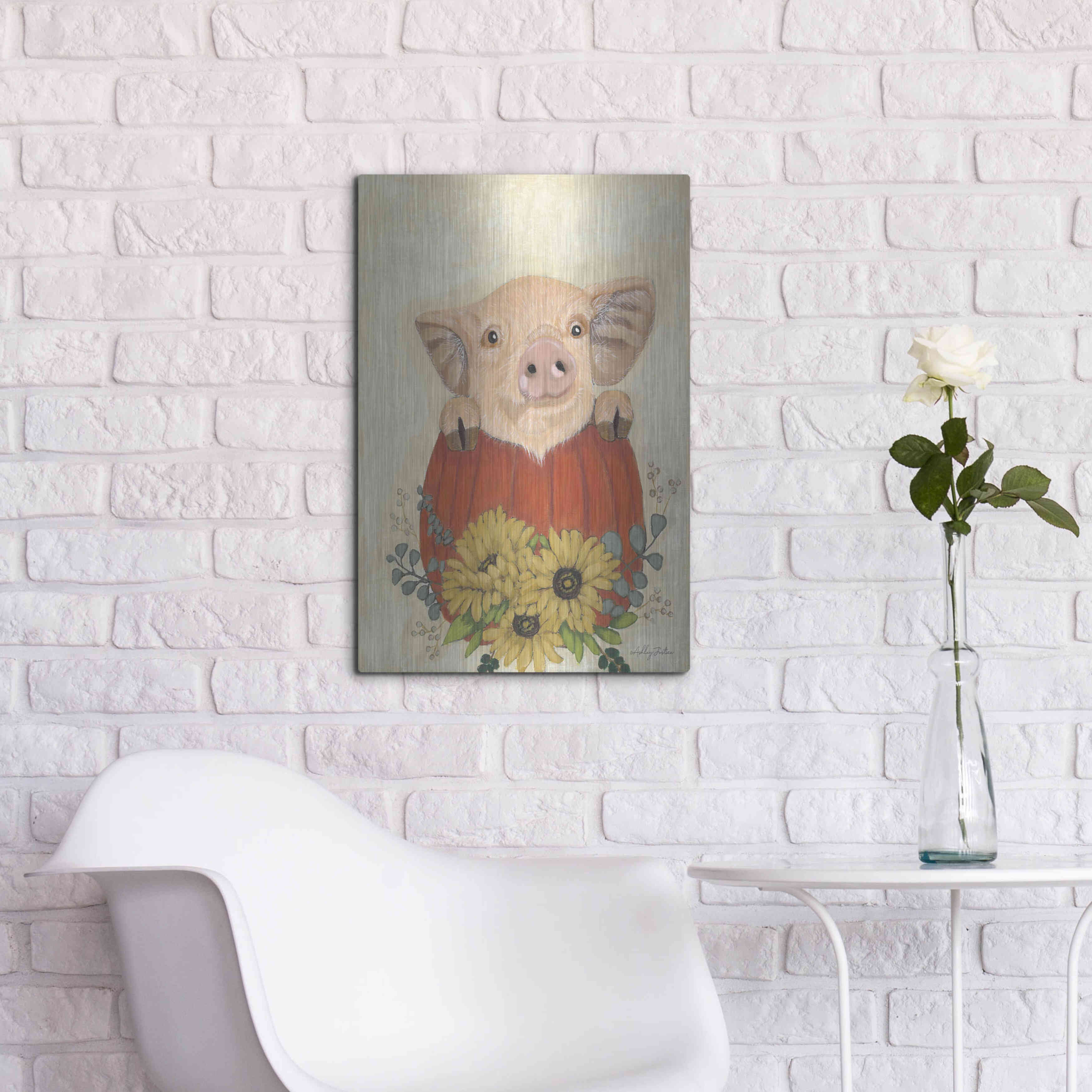 Trinx Luxe Metal Art 'Clementine' By Ashley Justice, Met " Clementine ...