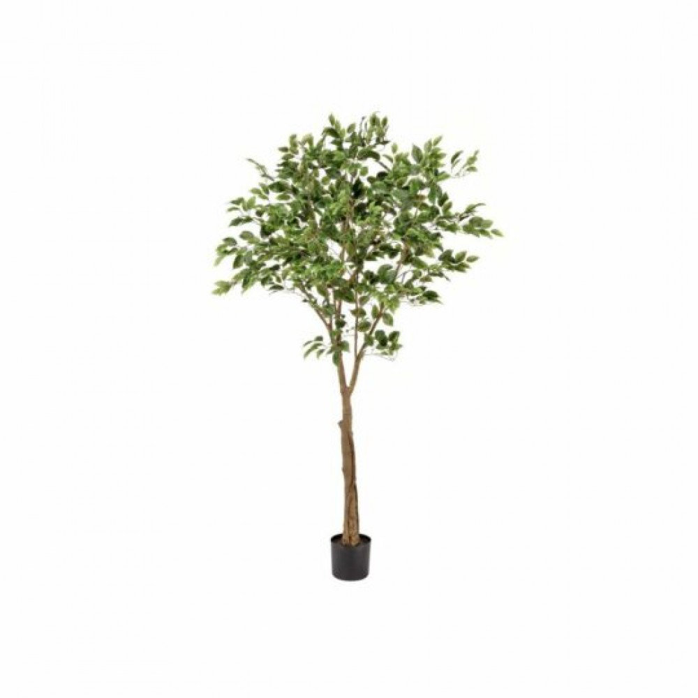 Hokku Designs Uv Protected Potted Ficus Tree Faux Plants And Trees ...