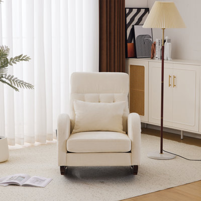Latitude Run® Faymon Tufted Upholstered Rocking Chair & Reviews | Wayfair