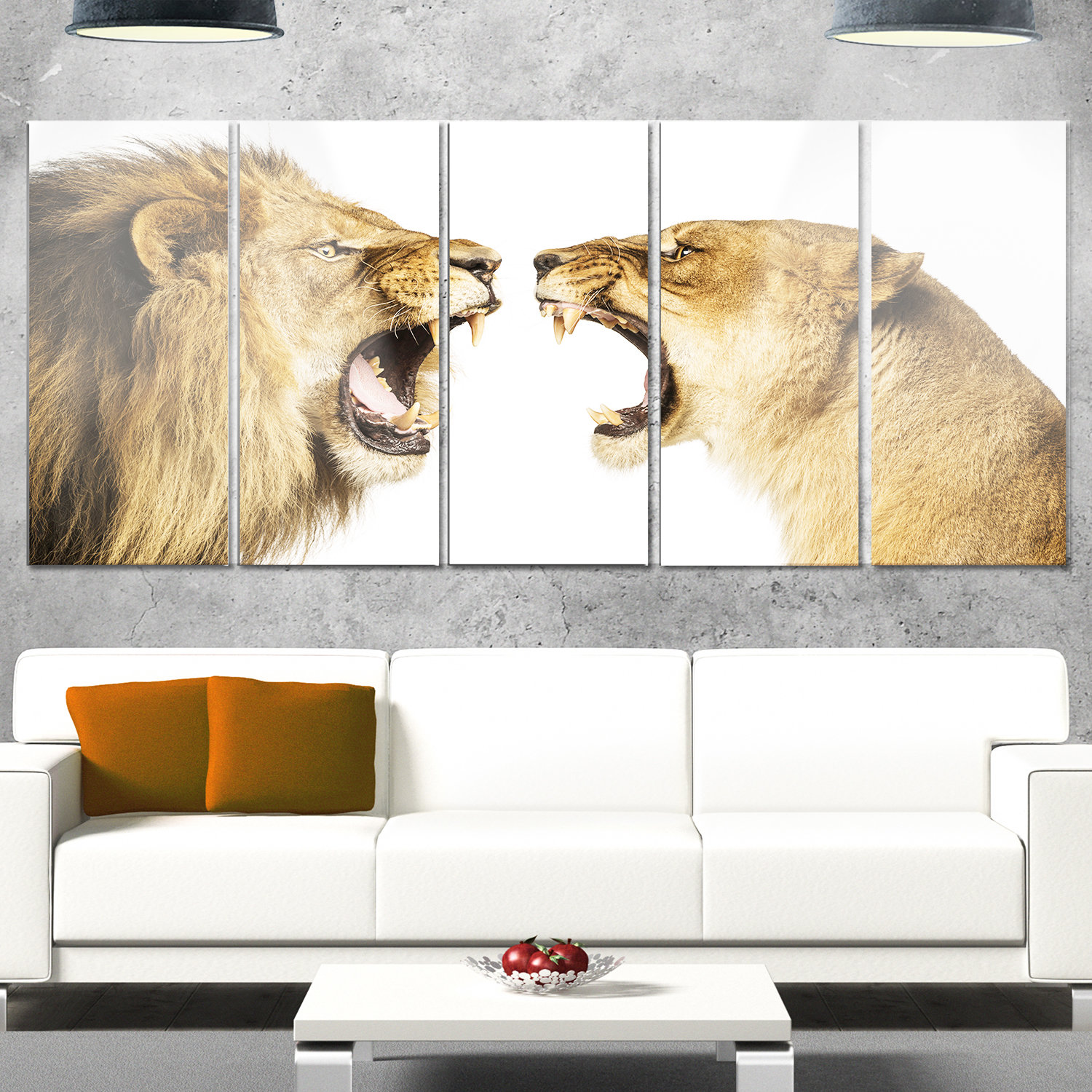 Roaring Lioness Painting